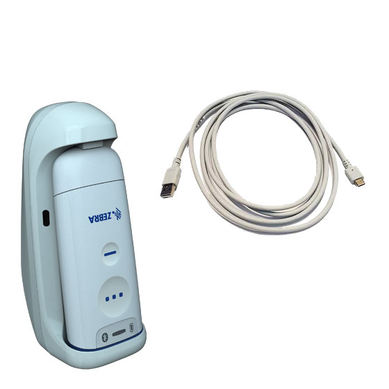 Zebra CS6080-HCB00004P1W CS60 Cordless Healthcare Scanner Kit