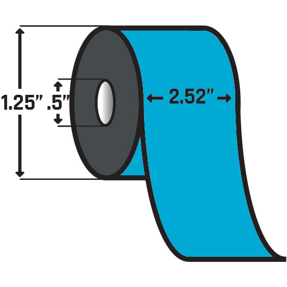 Zebra 05319GS06407 2.52 in. 5319 Performance Wax Ribbon