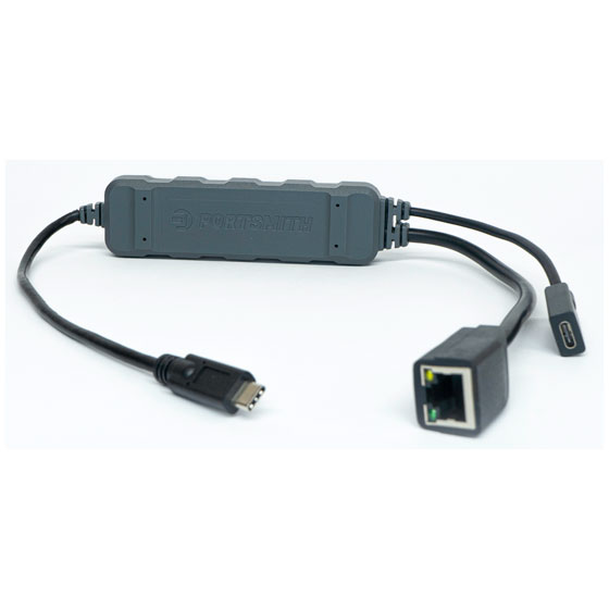 Portsmith PSPA1C1GE-R Ultra Rugged USB-C to Ethernet Adapter